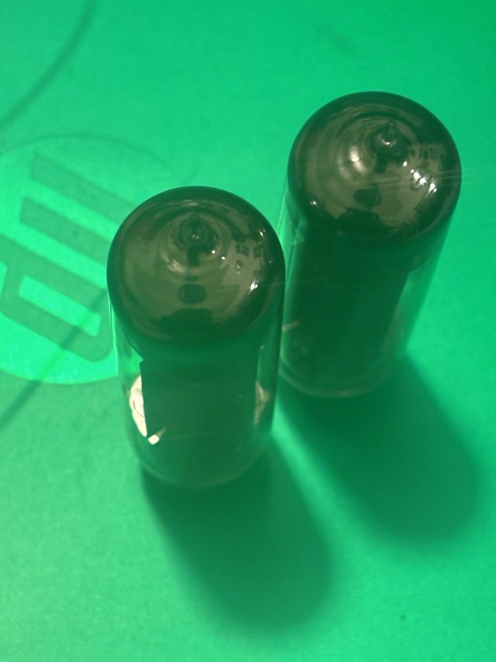 Matched Pair 6BQ5 EL84 Dimpled Foil Disc Getters Crimped Plates NOS NIB ...