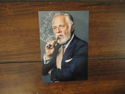 JONATHAN GOLDSMITH("Dos Equis/Dallas/Bonanza/Gunsmoke")Signed 4 x 6 ...