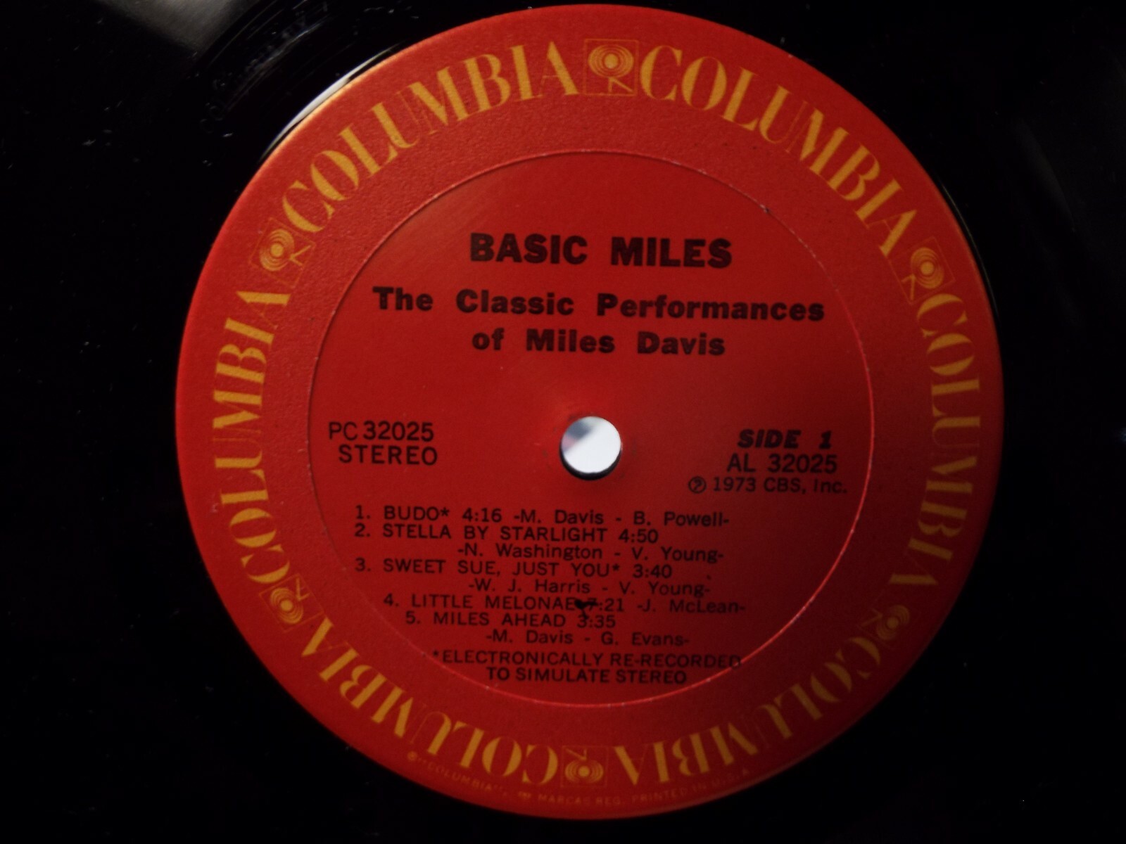 MILES DAVIS BASIC MILES THE CLASSIC PERFORMANCES 1973 JAZZ LP VINYL ...