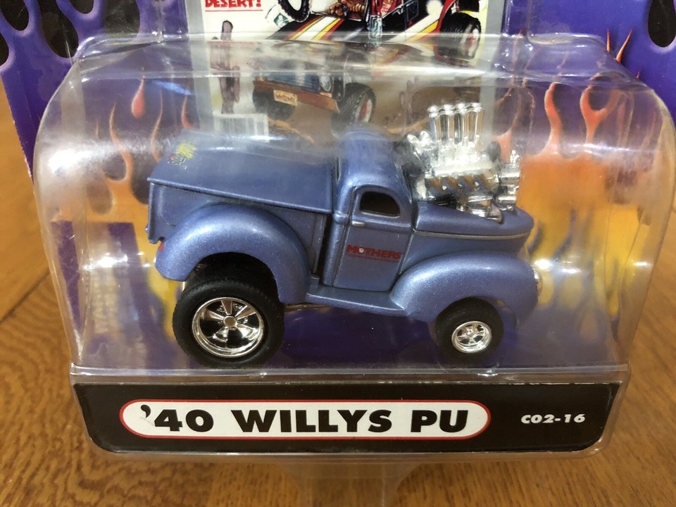 NEW 2002 MUSCLE MACHINES CARTOONS ‘40 WILLYS PU MOTHERS 1:64 RELEASE C ...