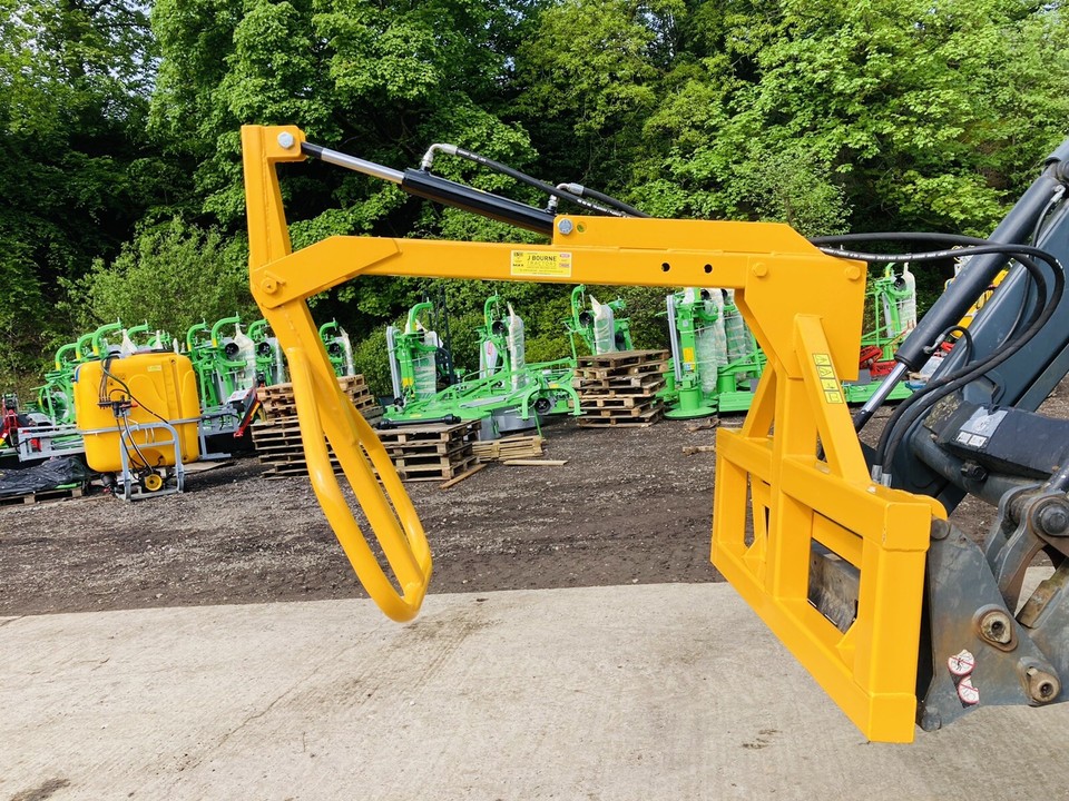 NEW HEAVY DUTY OVER ARM BALE HANDLER, GRAB, Elephants trunk, tractor ...