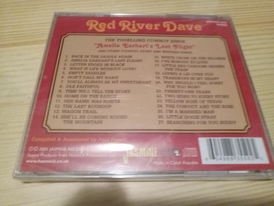 Red River Dave "The Yodelling Cowboy Sings" CD 27 Tracks Factory Sealed ...