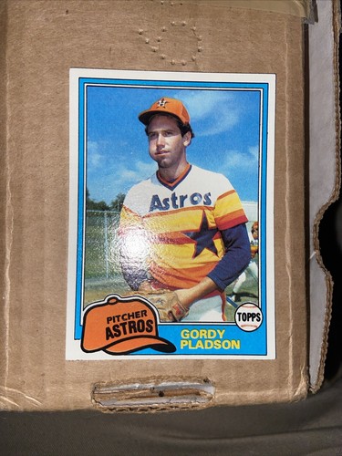 Gordy Pladson 1981 Topps Rookie Houston Astros #491 | eBay