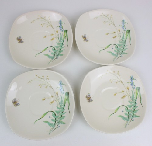 Sovereign Pottery Johnson 4 Saucer Plates Replacement | eBay Australia