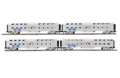 Atlas O 3001668 - Premier - 70’ Bi-Level "Metra / BNSF" (4-Car)MTH LAST ...