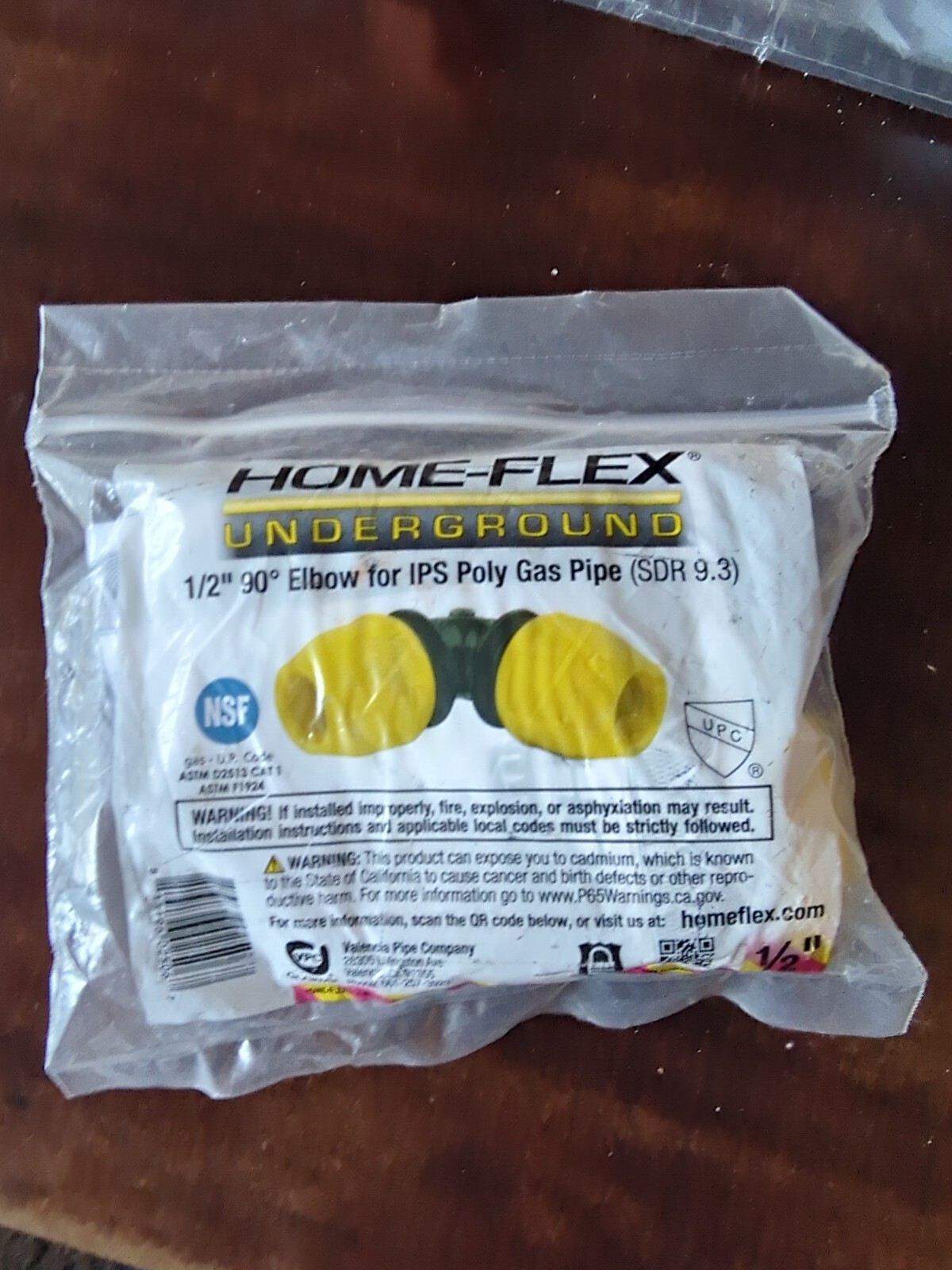 Home-Flex Underground 1/2 in. 90 Degree Elbow For IPS Polyethylene Gas ...