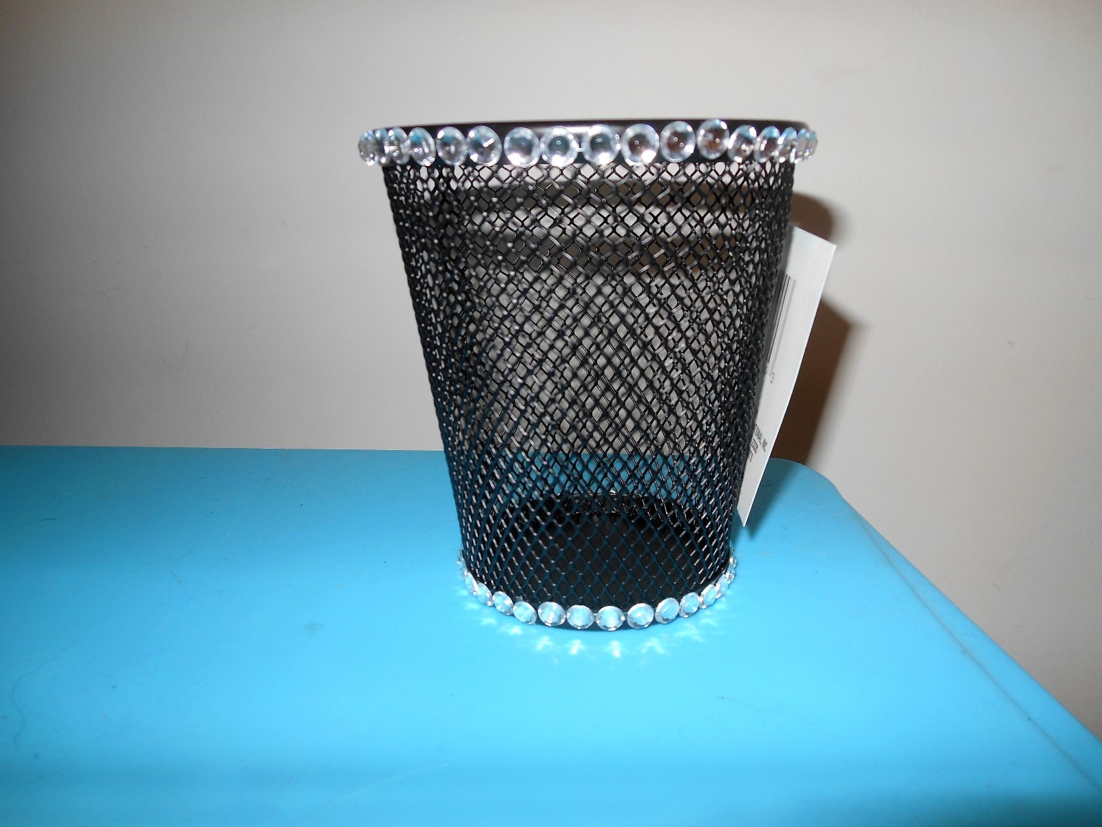 Set of 5 Bling Wire Rhinestone Office Desk Accessories Desk Set New ...