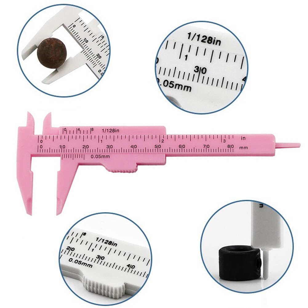 Calipers For Measuring Depth Lightweight Pink/Rose Red Plastic ...