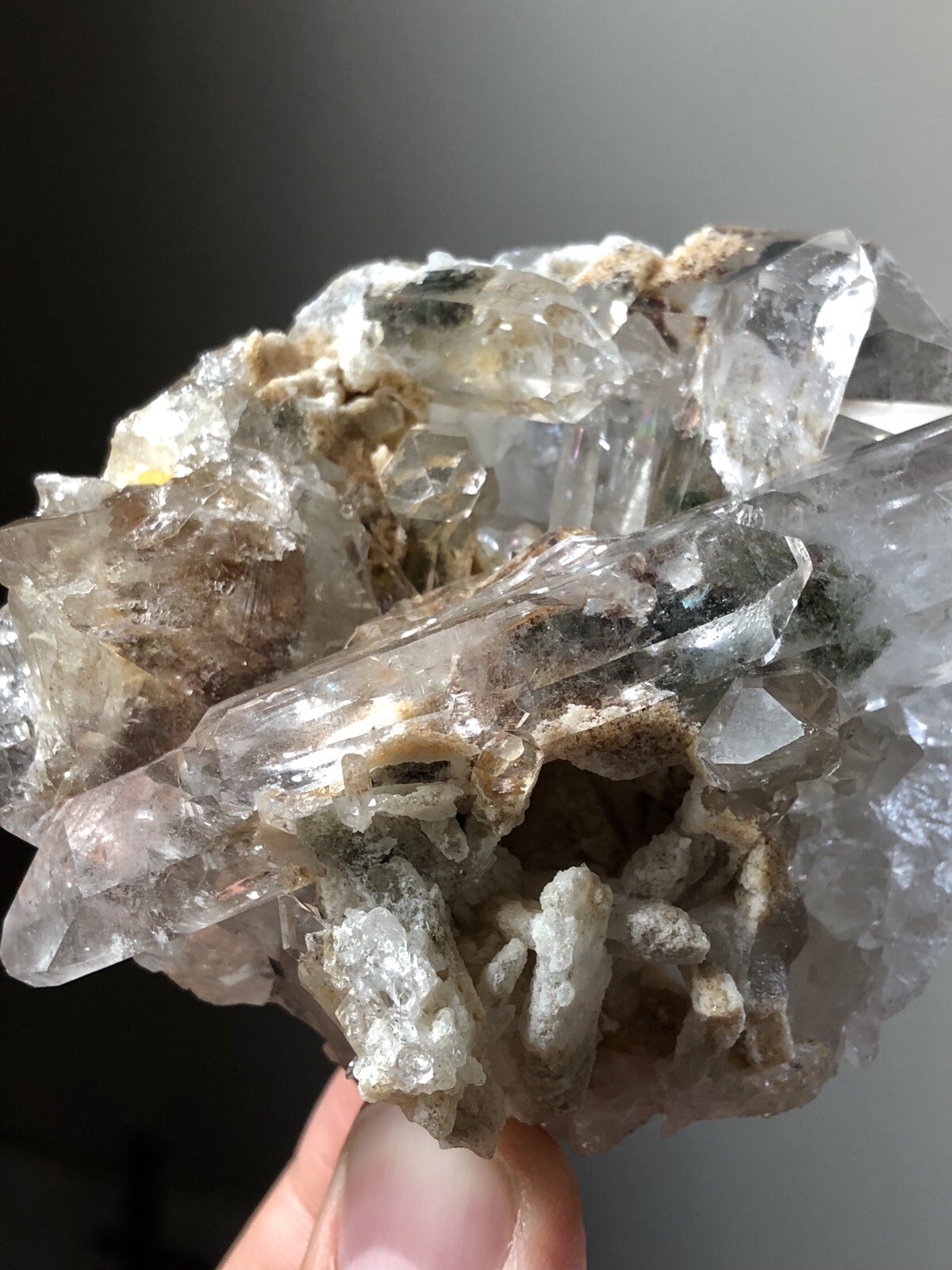 203g Inclusion Quartz Crystal Phantom Quartz Brazil Double Terminated ...