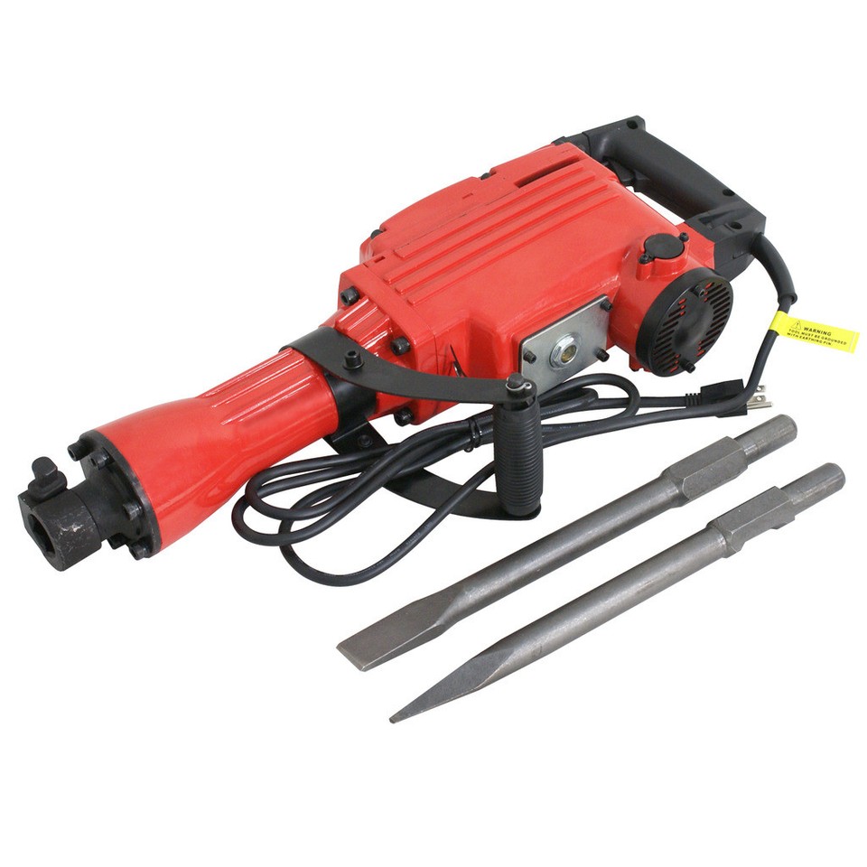 2200W Heavy Duty Electric Demolition Jack Hammer Concrete Breaker Punch ...