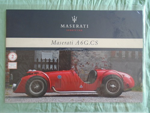 Maserati A6G.CS by Karl Ludvigsen brochure Feb 2003 Italian & English ...