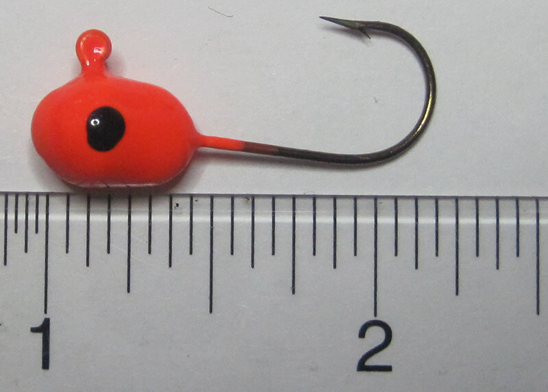 25 Floating Jig Heads Florescent Red 1/0 Walleye baits and rigs | eBay