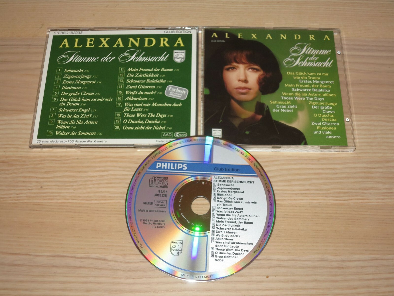 Alexandra CD - Stimme Der Sehnsucht/Philips Slip 18 223 8 Press IN Mint ...