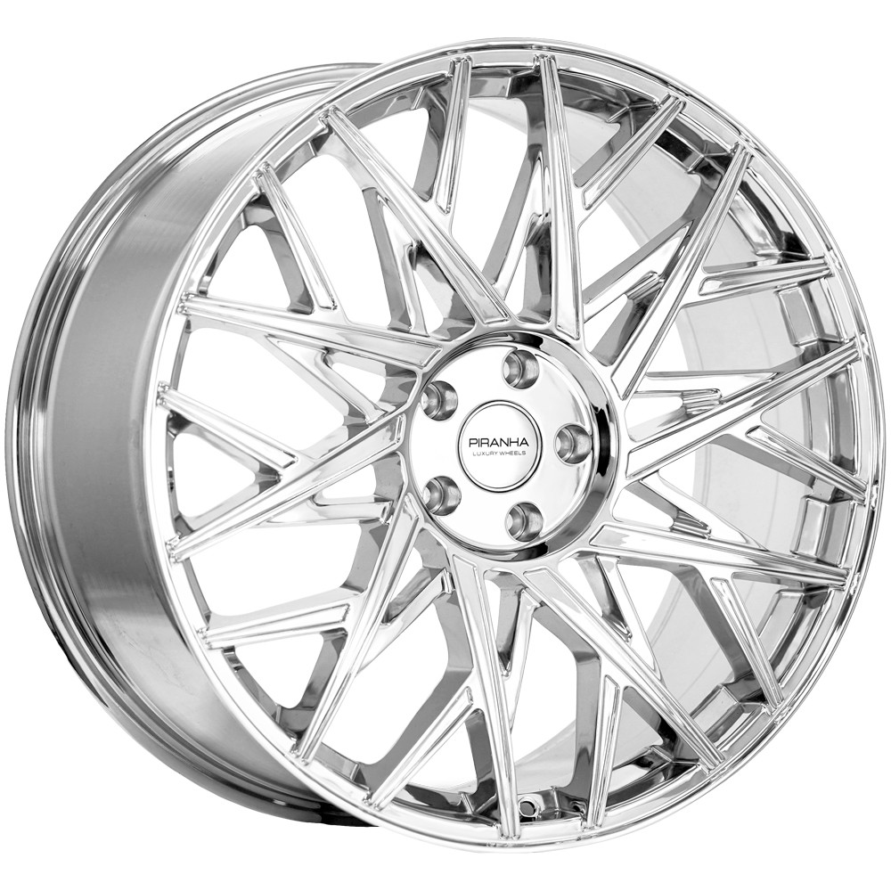 (Set of 4) Piranha PIR525 24x9 5x4.5" +30mm Chrome Wheels Rims 24" Inch ...