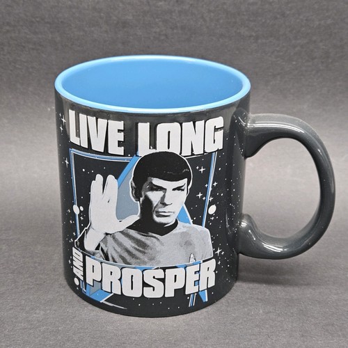 Star Trek Mr. Spock Live Long and Prosper Large 20oz Ceramic Coffee Cup ...