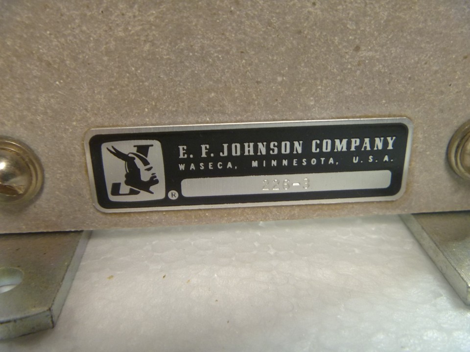 E.F. JOHNSON 226-3 Variable Roller Inductor Antenna Tuner 17µH 19 Turn ...