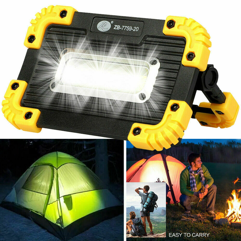 Rechargeable LED COB Work Light Car Garage Mechanic Flashlight Flood ...