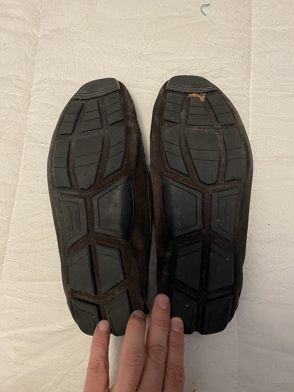 USED Salvatore Ferragamo Mens Gancini Bit Shoss Drive… - Gem