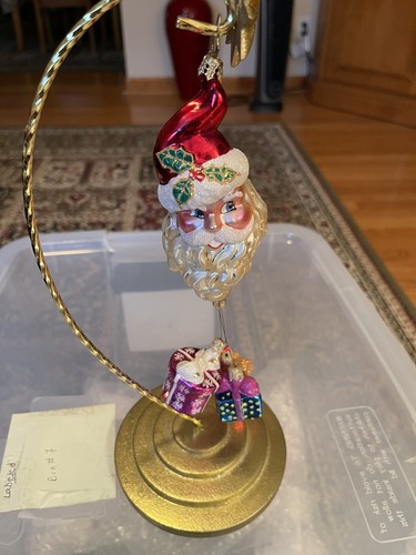 Christoper Radko Santa Head With Hanging Presents | eBay