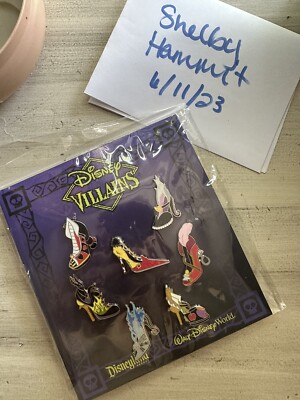 BRAND NEW Disney Pin Villains High Heels Stylized Designer Shoes Set of ...