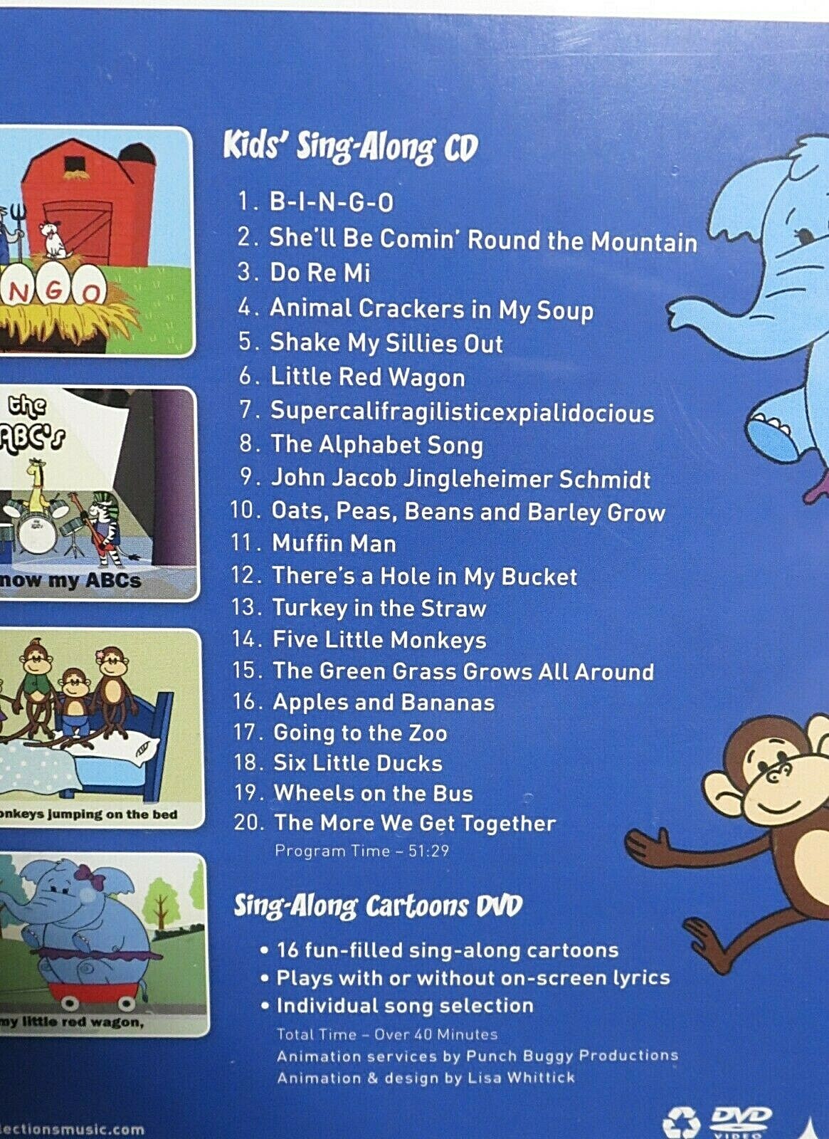 CAR RIDE FUN! New! CD & DVD, 20 Kids Sing along 16 Cartoons DVD ,Home ...