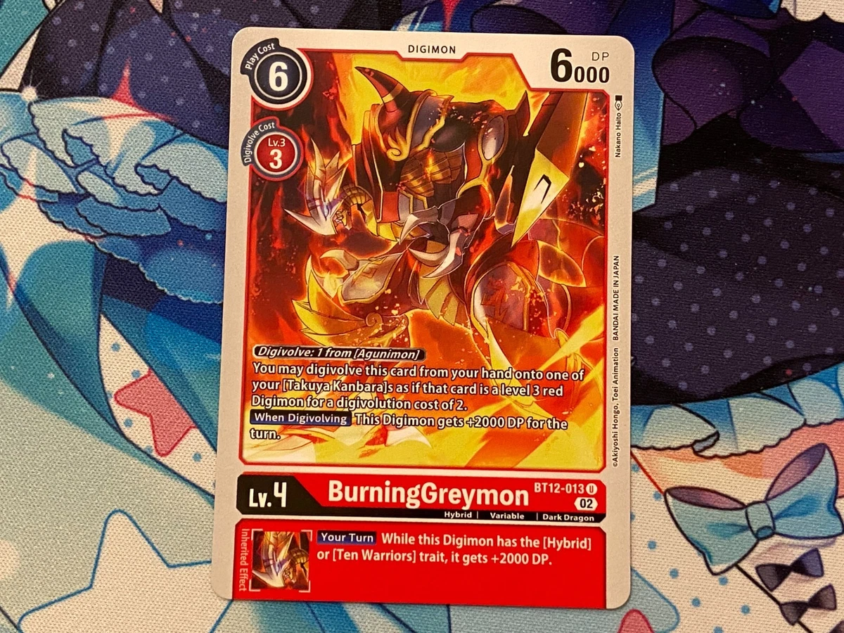 BurningGreymon [BT12-013] [Across Time Pre-Release Cards], 54% OFF