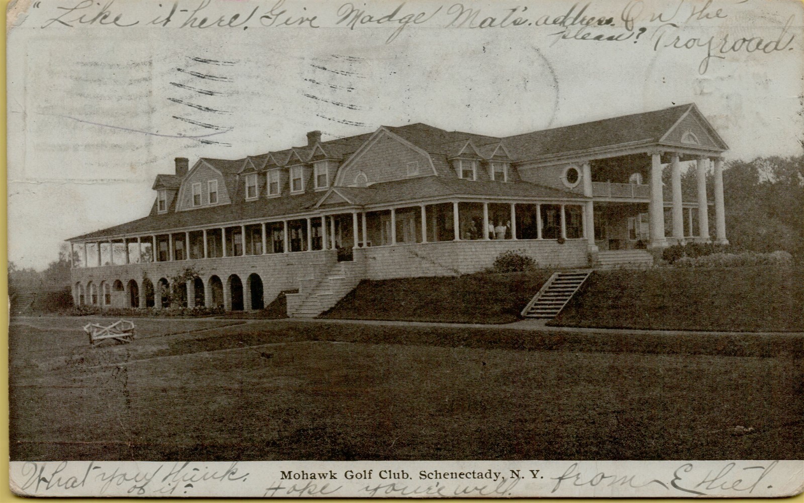 1906 Exterior View Mohawk Golf Club Schenectady NY Postcard D23 | eBay