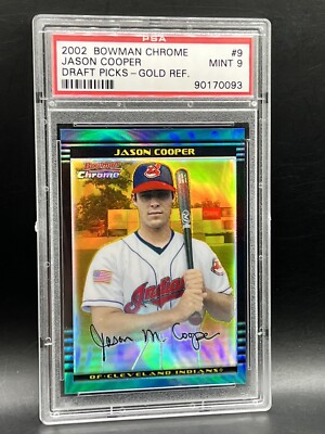 2002 BC Draft Picks Rookie Gold Refractor Jason Cooper 4/50 PSA 9 ...