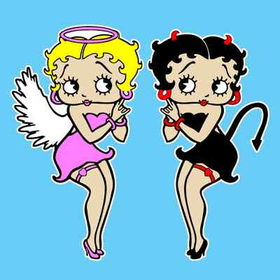 ANGEL DEVIL DECAL STICKER FOR TOOLBOX CAR TRUCK JDM MAN CAVE SURF SKATE ...