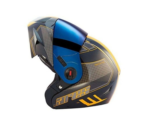 SB-41 Ares Race Glossy Black Full Face Helmet Blue Visor L Size 600mm ...