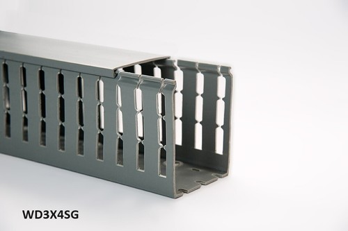 (1) New 3"x4"x2m Wide Finger Open Slot Wiring Duct/Raceway with Cover ...