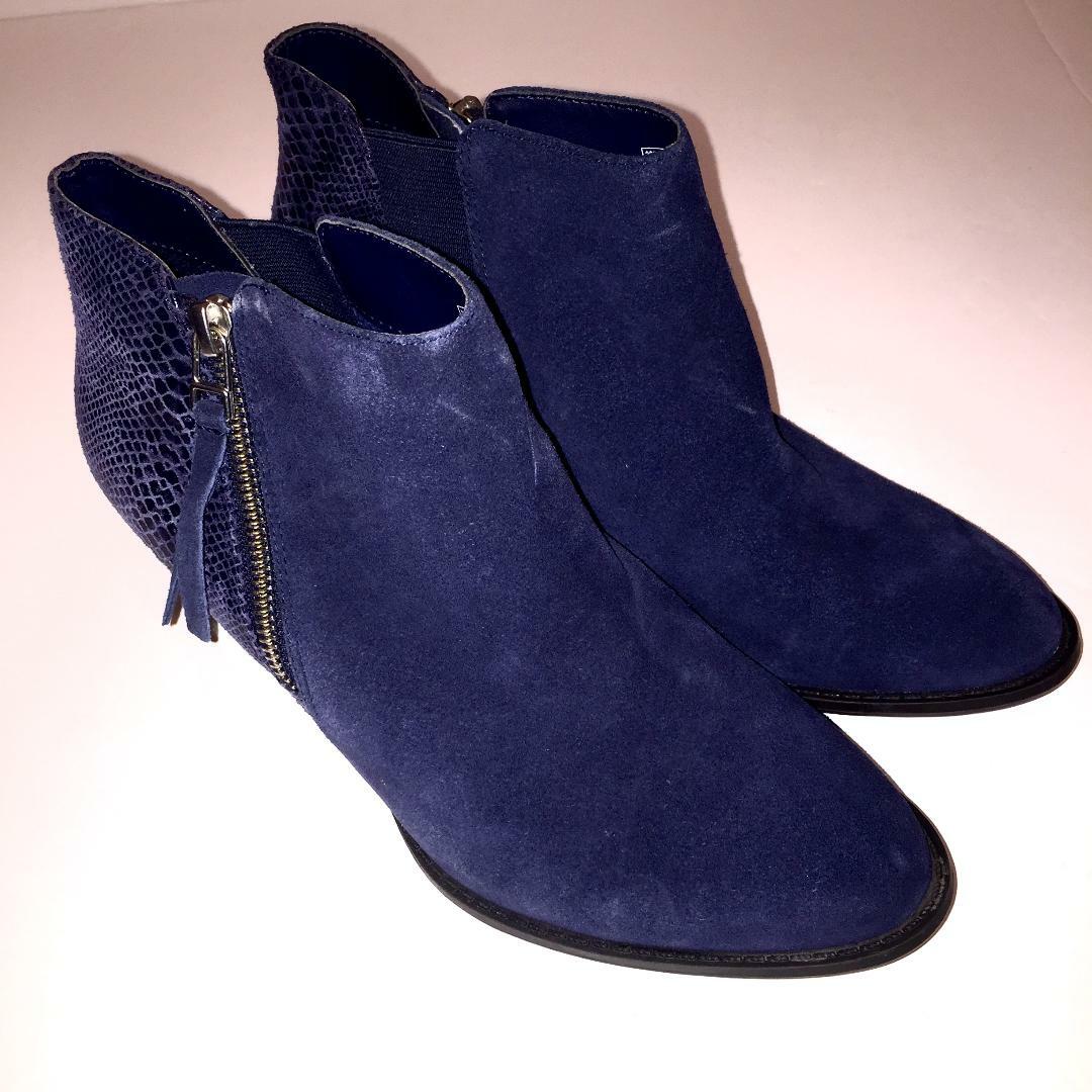 Vionic Ankle Boot Orthotic Upright Suede Snake Zipper Tassel High Heel ...