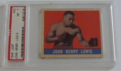 PSA 7 1948 LEAF BOXING JOHN HENRY LEWIS CARD #33 | eBay
