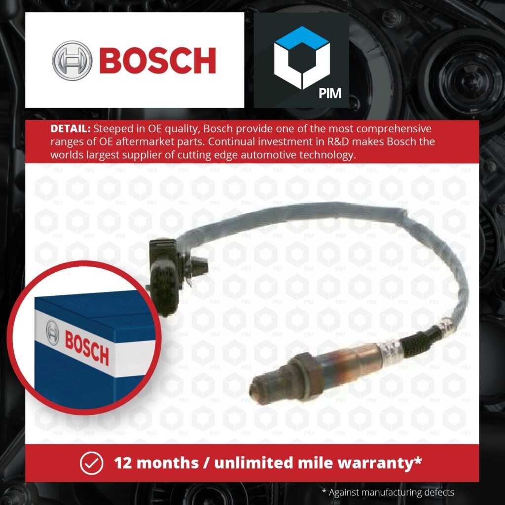Lambda Sensor Pre Cat 0258010121 Bosch Oxygen 55563348 855235 LS10121 ...