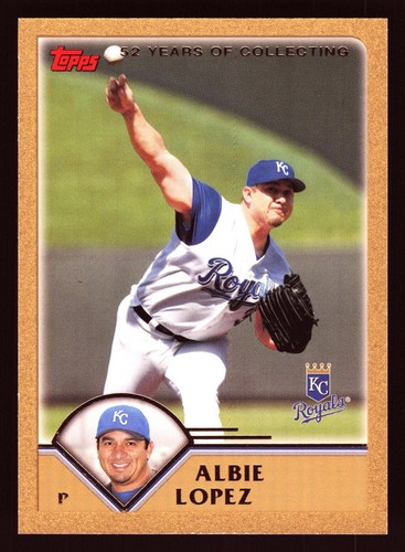 Albie Lopez Kansas City Royals 2003 Topps Traded Gold #T58 Ser. #d ...
