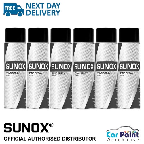 Sunox Trade 1k Zinc Rich Primer Aerosol 500ml - Welding Primer 6 CAN ...