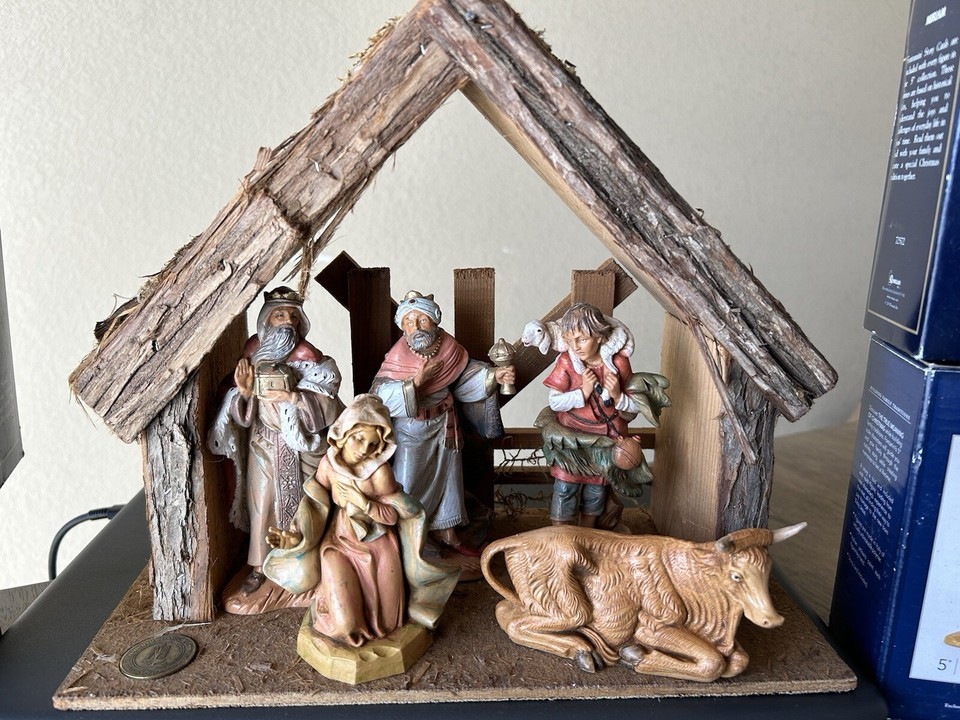 11 Piece FONTANINI Italy NATIVITY SET w/Stable and Figures | eBay