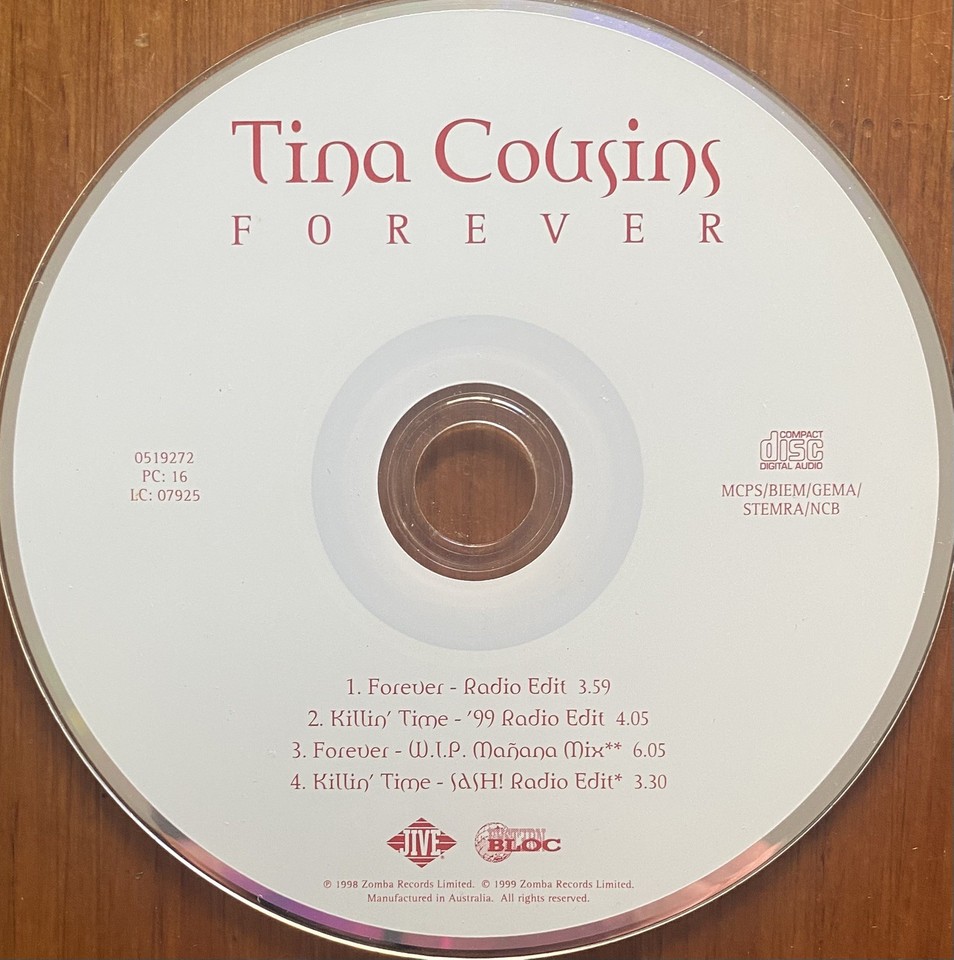 Tina Cousins Forever Australian CD single | eBay