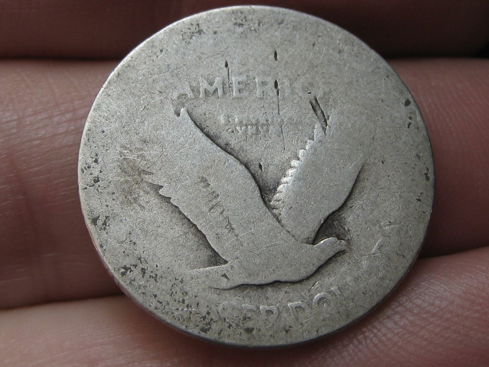 Dateless Silver Standing Liberty Quarter, Type 1 Variety Minted in 1916 ...
