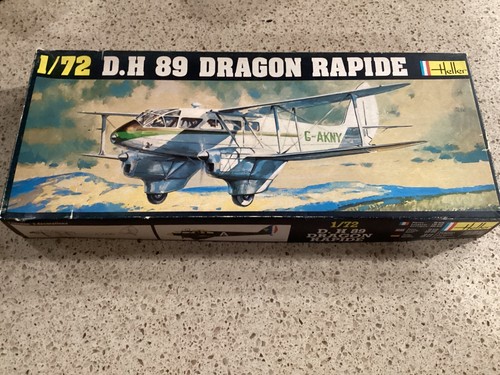 VNTG HELLER 1:72 SCALE "D.H. 89 DRAGON RAPIDE” JET MODEL KIT COMPLETED ...