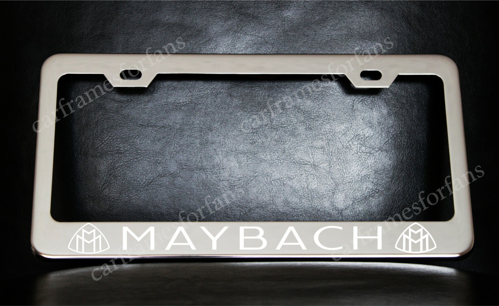 MAYBACH License Plate Frame, Custom Made of Chrome Plated Metal With ...