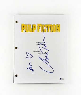 Uma Thurman Pulp Fiction Autographed Signed Script Authentic Beckett ...
