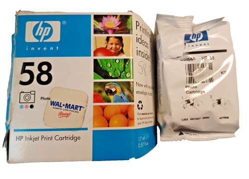 Genuine HP 58 Inkjet Print Cartridge Photo C6658AN Deskjet Photosmart ...