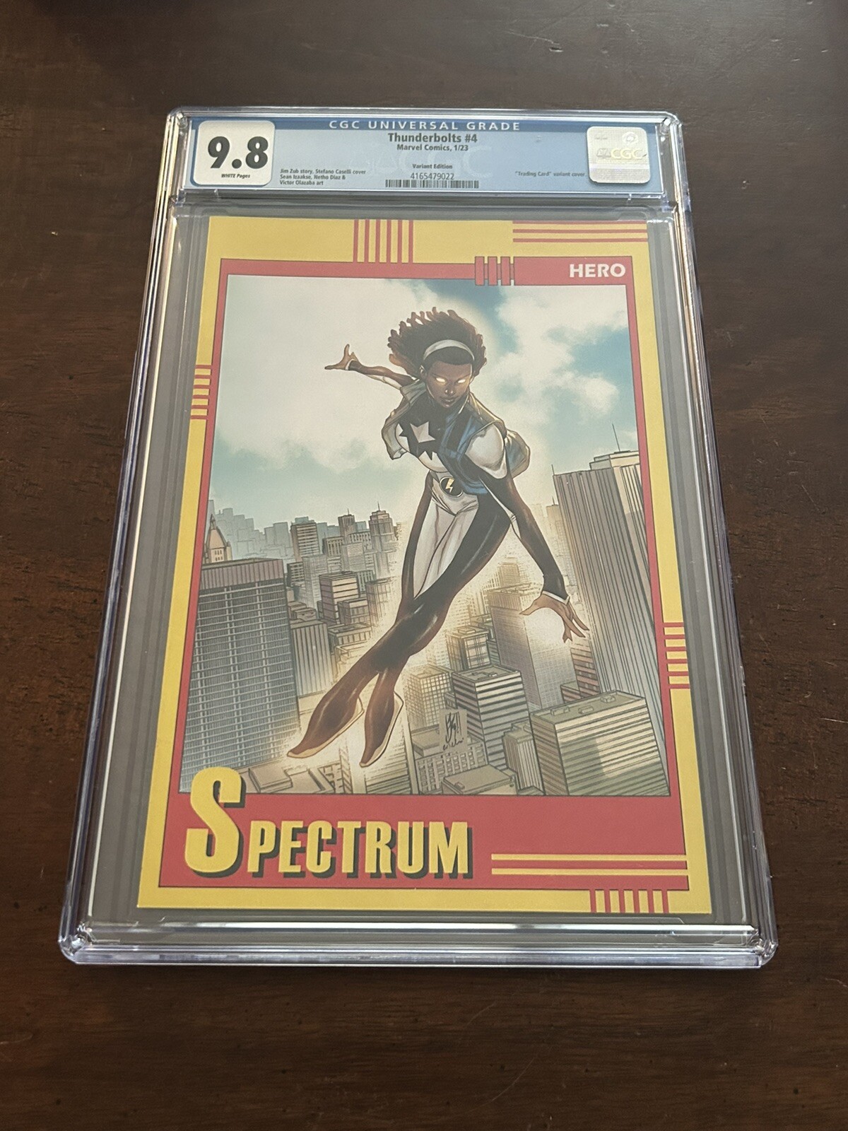 Thunderbolts #4 CGC 9.8 Caselli Spectrum Trading Card Variant Marvel ...