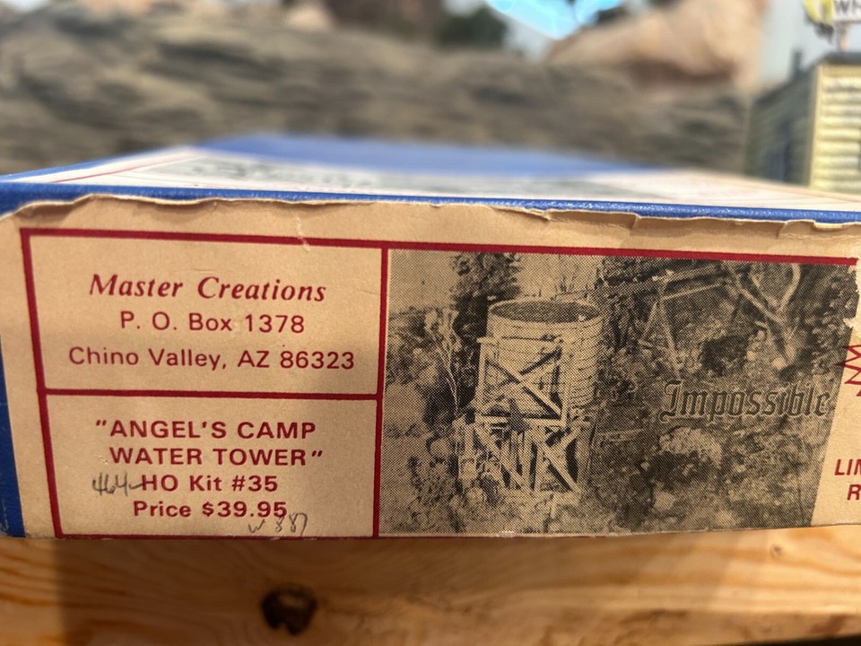 MASTER CREATIONS HO SCALE MODELS: ANGEL'S CAMP WATER TOWER Kit # 35 ...