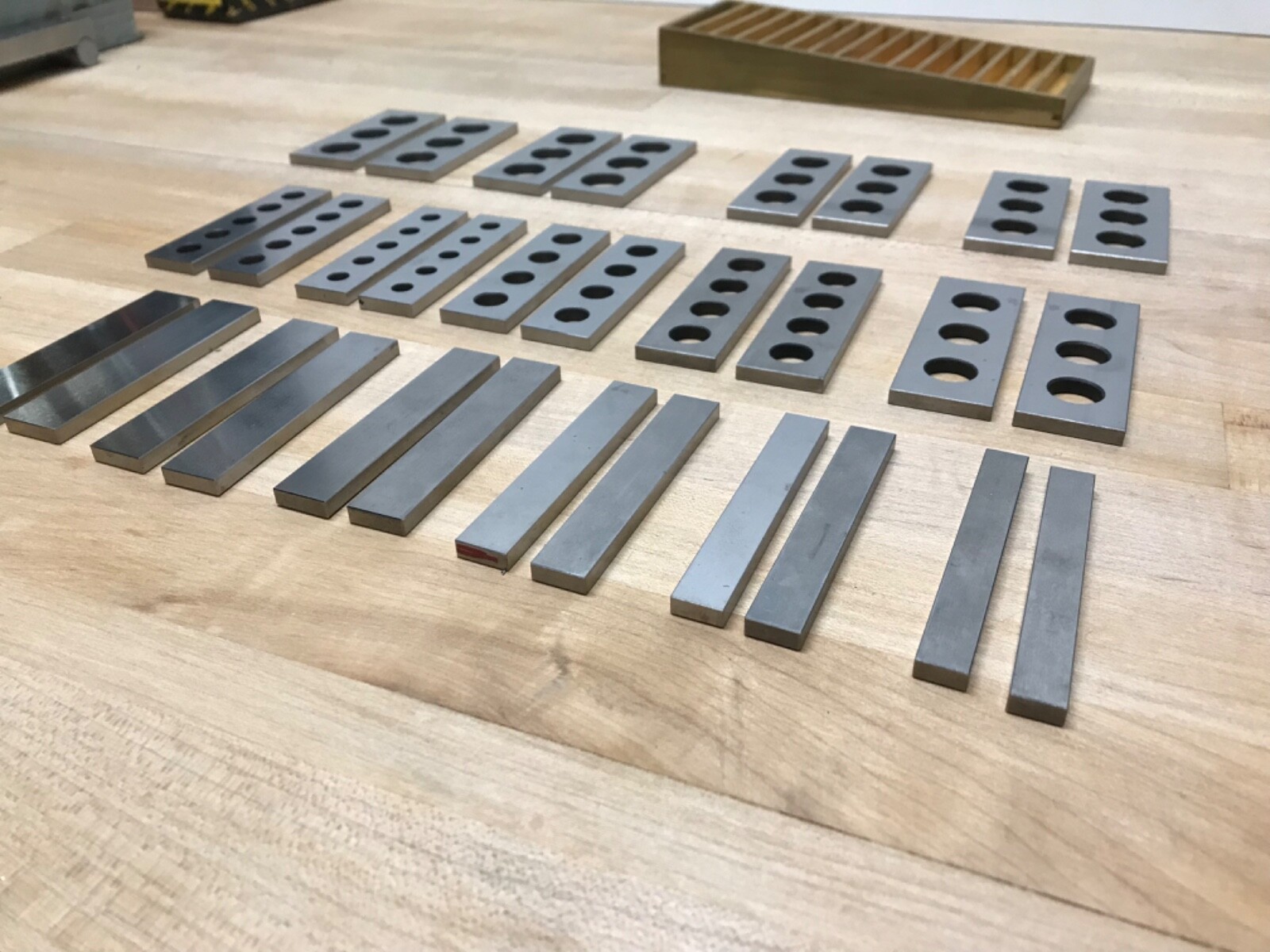 15 matching sets of precision toolmaker made grinding vise parallels | eBay