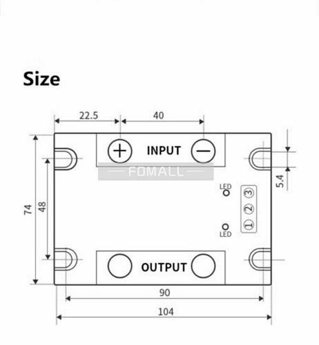 1Pcs New High-power DC motor forward and reverse control module 25A 48V ...