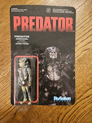 PREDATOR Unmasked ReAction Super7 PREDATOR Retro 3.75" Action Figure ...