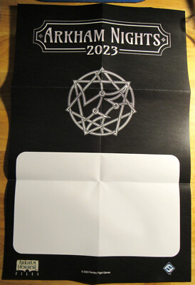 ARKHAM NIGHTS 2023 OP KIT PROMO POSTER ORGANIZED PLAY ARKHAM HORROR ...