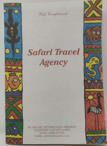 Victoria Falls Safari Travel Agency Pamphlet | eBay
